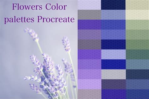 Flowers Procreate Palette Colors Procreate Color Palette