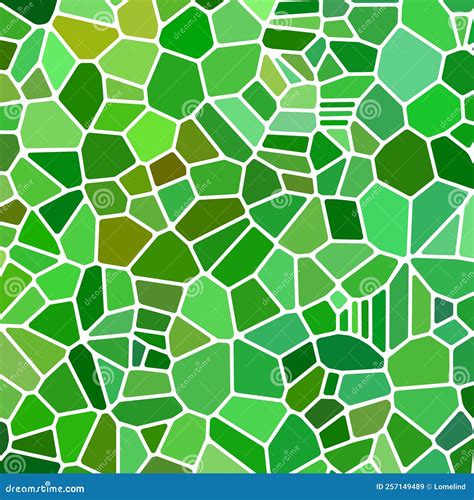 Vector Stained Glass Mosaic Background Green And Brown Stock Vector Illustration Of Backdrop