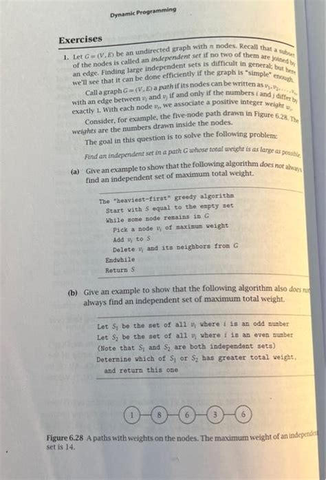 Solved Exercises 1 Let G V E Be An Undirected Graph With Chegg