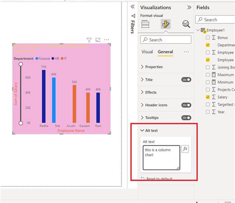 Power BI Format Clustered Column Chart GeeksforGeeks
