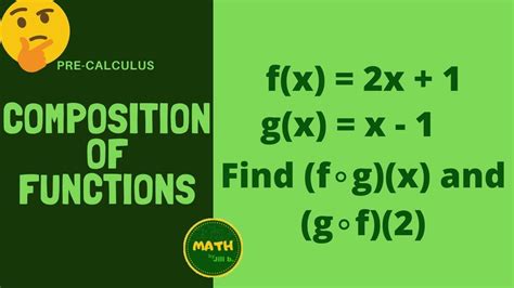 Composition Of Functions How To Solve Composite Functions In Under 10 Min Pre Calculus YouTube