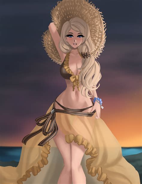 Rule 34 Alternate Costume Bikini Black Bikini Black Swimsuit Breasts