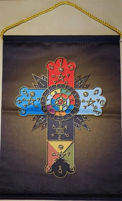 Rosicrucian Cross Wimpel Rose Cross Color Edition