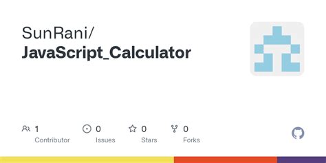 Github Sunranijavascriptcalculator