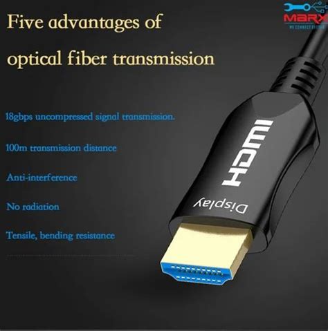 Hdmi Cable 20v Via Fiber 25 Meters 180 Gbps At Rs 14603piece In