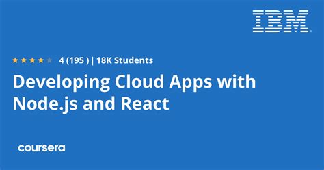 Developing Cloud Apps With Node Js And React Coursya