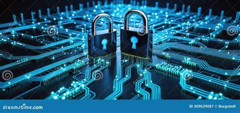 Protecting Data And Maintaining Privacy With Security Concept Padlock
