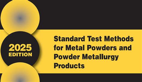 2025 Edition Of Mpif Standard Test Methods Now Available