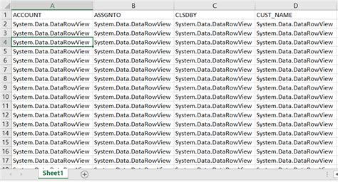 C Datat Is Shown As System Data DataRowView When DataGrid Table Is