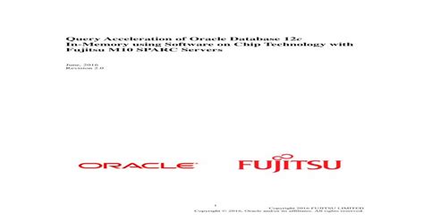 Pdf Query Acceleration Of Oracle Database 12c In Memory Using