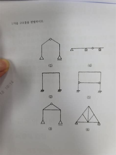 구조역학 구조물 판별 좀 알려주세요 지식in
