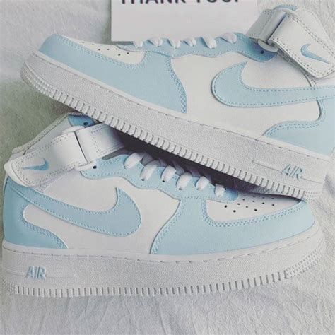 Sky Blue High Top Custom Air Force 1 Xx Custom