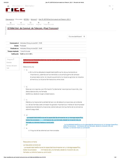 pc2 ee708 fiee uni pdf corriente eléctrica telecomunicaciones