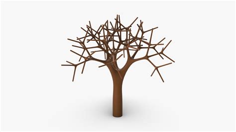 Fractal Spikes Fantasy Tree 3d Model Turbosquid 2162177