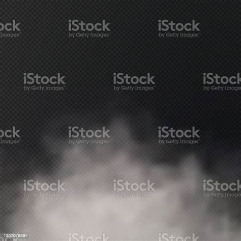 투명 한 검은 색 배경에 고립 된 흰색 연기 퍼프 Png 스팀 폭발 특수 효과 증기 안개 연기 Png의 효과적인 질감 벡터