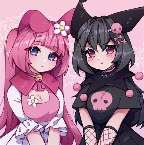 Cute Anime Art By Jaalidraws On Instagram My Melody And Kuromi Who