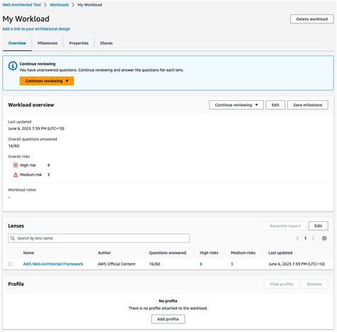 Prioritize Business Critical Needs With The Profiles Feature In The AWS Well Architected Tool