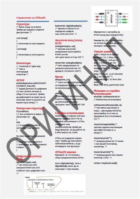Помагало Attiny85 Електронни книги и помагала Electronic Evolution