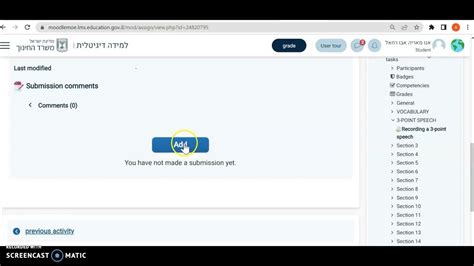 How To Submit A Video For A Moodle Assignment Youtube