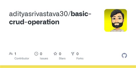 Github Adityasrivastava30basic Crud Operation