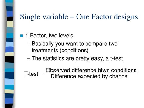 ppt experimental design single factor designs powerpoint