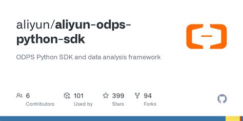 Github Aliyunaliyun Odps Python Sdk Odps Python Sdk And Data Analysis Framework