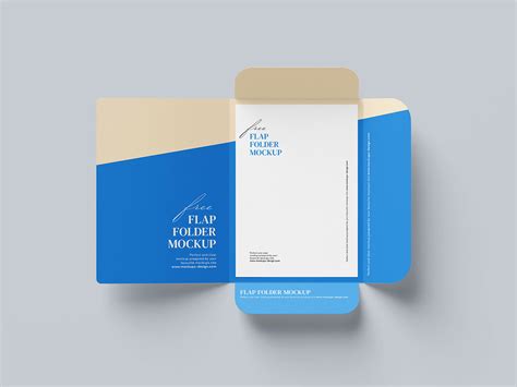Free 3 Flaps Folder Mockup On Behance