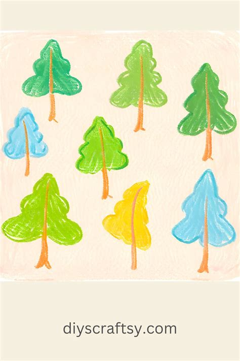 10 Easy Tree Drawing Ideas In Beautiful Colors DIYsCraftsy