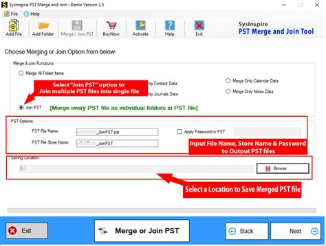 Merge Join Outlook PST Files With PST Merging Tool