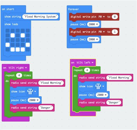 Microbit Flood Warning Device Tinkercad