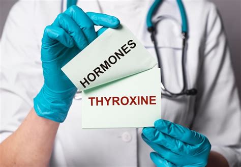 Premium Photo Thyroxine Hormone Word For Thyroid Gland Secret