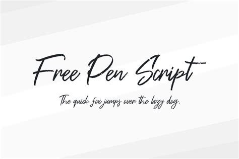 Free Pen Script Font Download Free