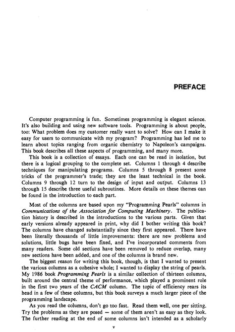 Download Free More Programming Pearls Confessions Of A Coder Pdf Online