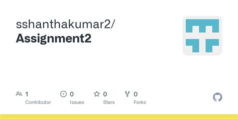 Github Sshanthakumar2assignment2