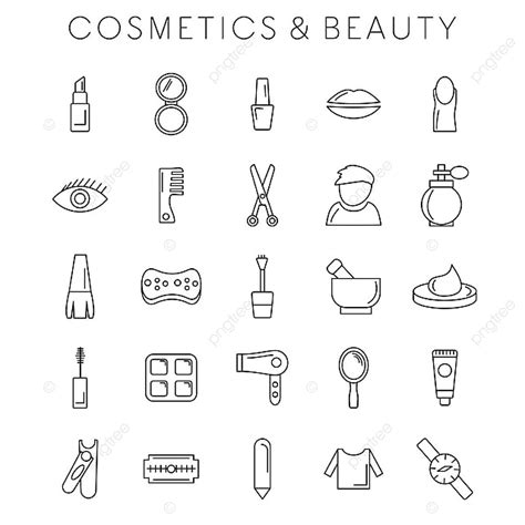 화장품 및 미용 아이콘 세트 뷰티 아이콘 상 아름다움 Png 일러스트 및 벡터 에 대한 무료 다운로드 Pngtree