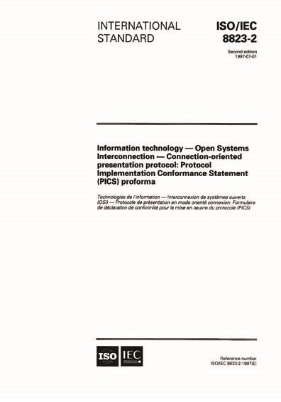 ISO IEC 8823 2 1997 Information Technology Open Systems Interconnection Connection