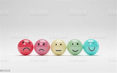 Customer Evaluation Indicator Rating Print Screen On Ball Since Low To High On White Background