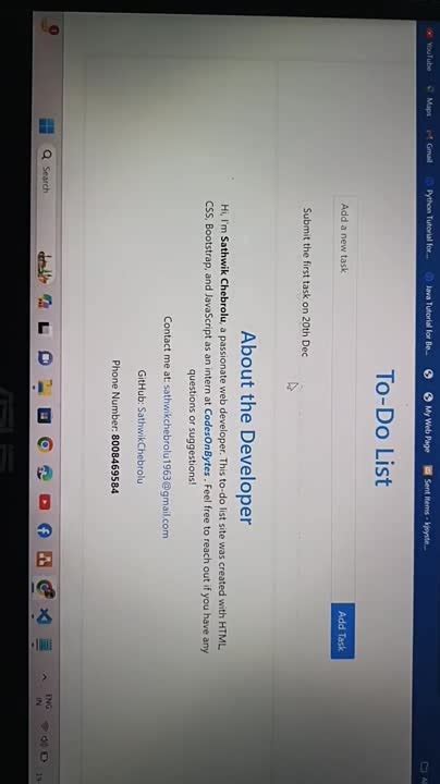 Completed Task 1 Of Codesonbytes Internship Sathwik Chebrolu Posted