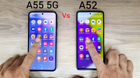 Samsung A55 5G Vs A52 SPEED TEST YouTube