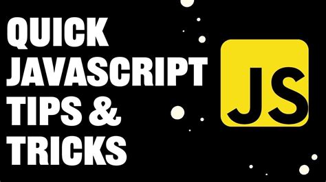 javascript tips