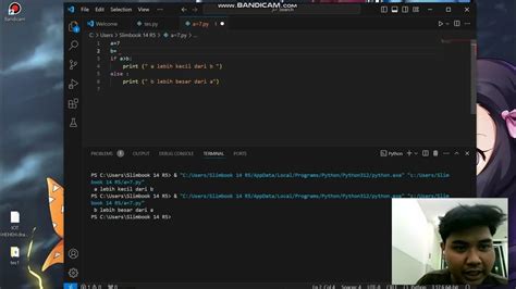 Penggunaakn If Dan Else Pada Program Python Youtube