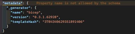 New Deployment Template Schema Required For Bicep Metadata Property Issue Azure Bicep