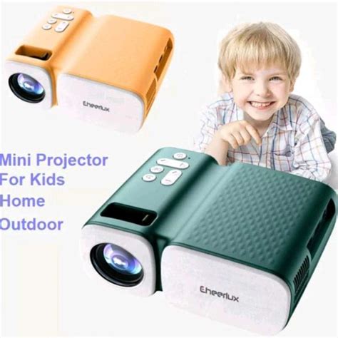 Promo Cheerlux C Portable Wifi Mini Proyektor Led Lumens Screen Mirroring Garansi