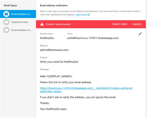 Firebase Auth Couldnt Verify Domain Stack Overflow