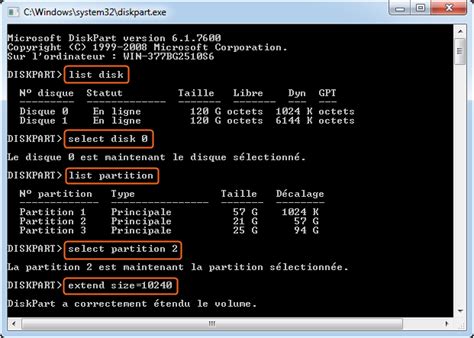 Comment étendre Une Partition Avec Diskpart Dans Windows 111087