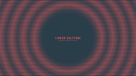 Premium Vector Linear Halftone Ripple Pattern Vector Round Frame Red Black Colour Classy