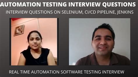 Automation Testing Interview Experience Real Time Interview Question