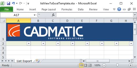 excel template