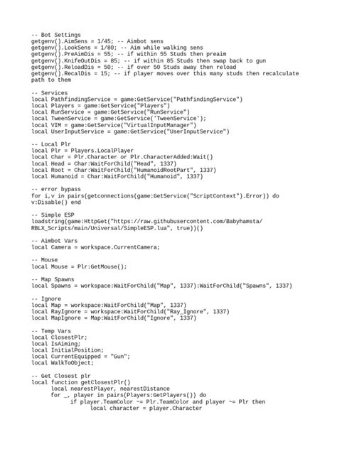 Aimmy Ai Afk Arsenal Ai Bot Script Pdf Computing Computer Science