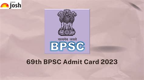 BPSC Admit Card 2023 Released BPSC 69th Hall Ticket Download Link Here